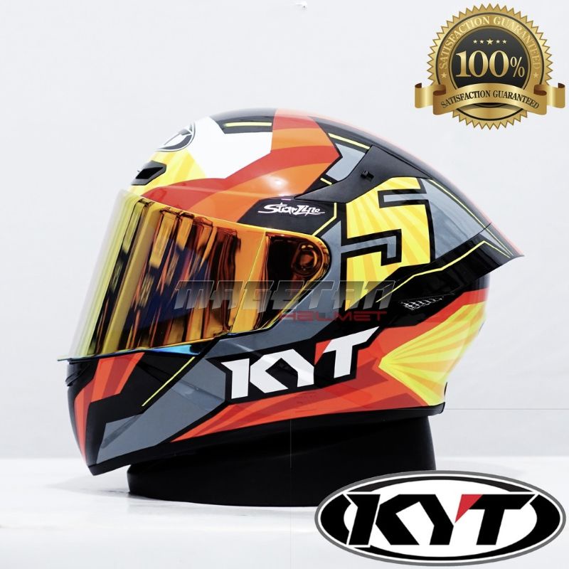 Helm Full Face KYT TT Course Jaume Masia Original | Helm Pria | Helm ...