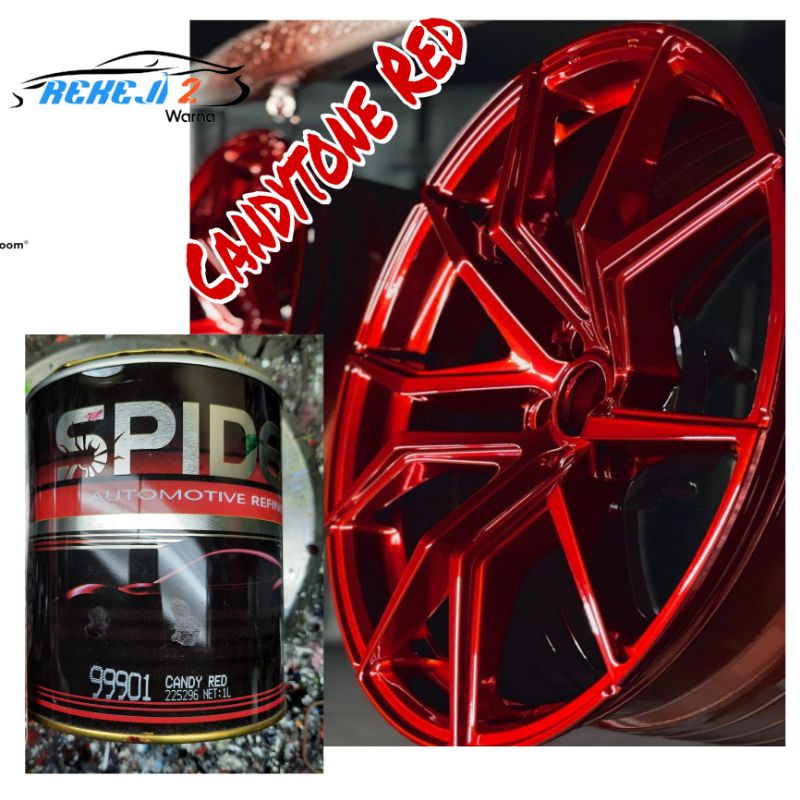 Cat Merah Candy Tone Red Spider Candytone Red Transparan Candi Cendi ...