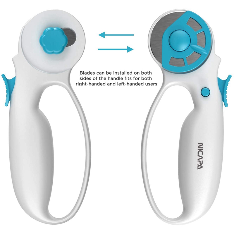 NICAPA 45mm Rotary Cutter for Fabric with Safety Lock Ergonomic Classic ...