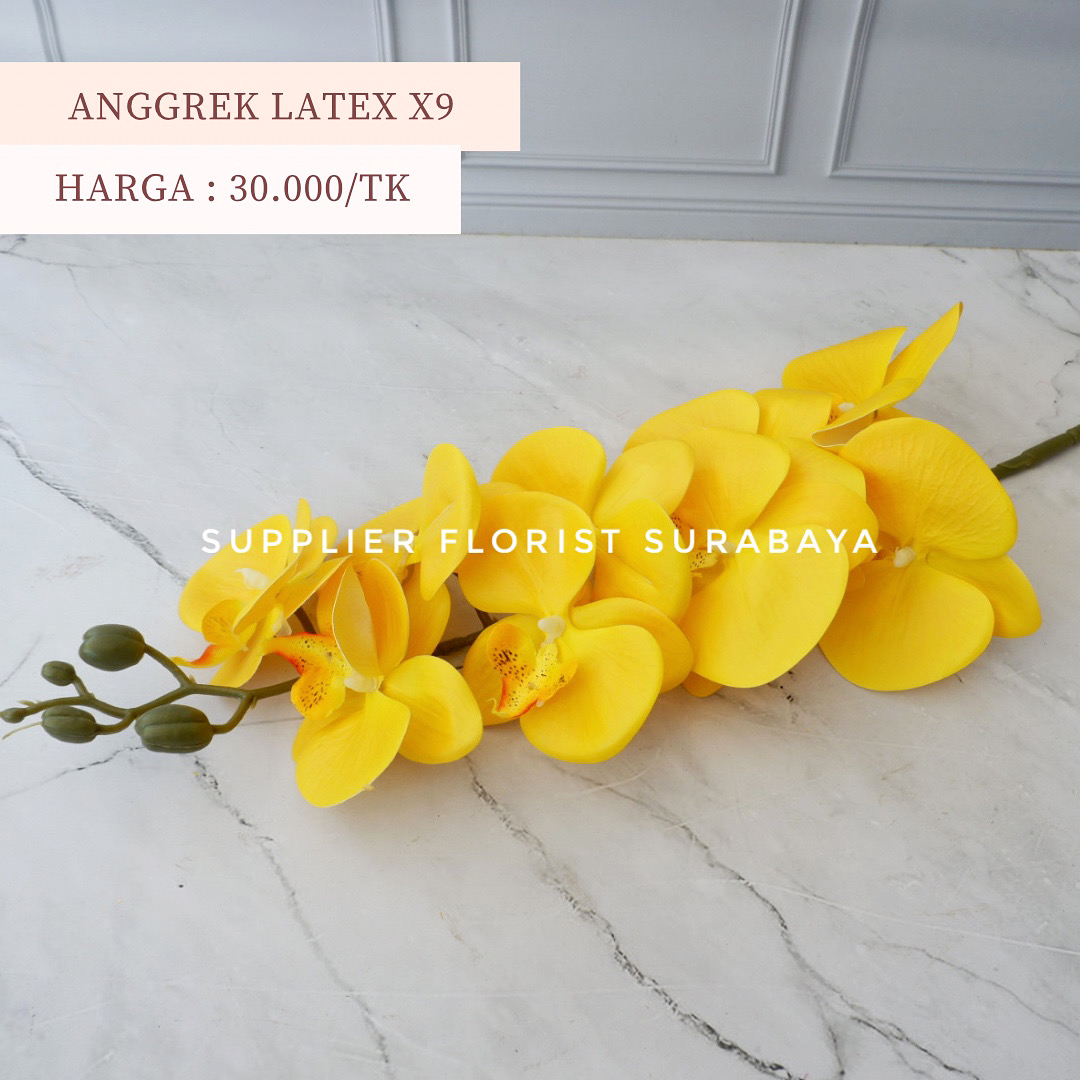 BUNGA PALSU ANGGREK BAHAN LATEX REAL TOUCH MIRIP ASLI ORCHID ARTIFICIAL ...