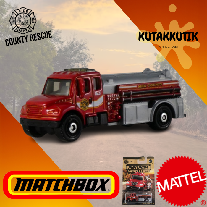 Matchbox County Rescue Pemadam Fire Truck Freightliner M2 106 Fire Dept ...