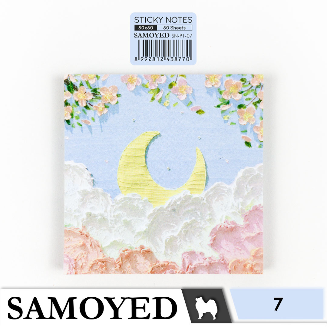 Kertas Memo Tempel / Sticky Notes Pad Motif 3D Lukisan Alam Cat Minyak ...