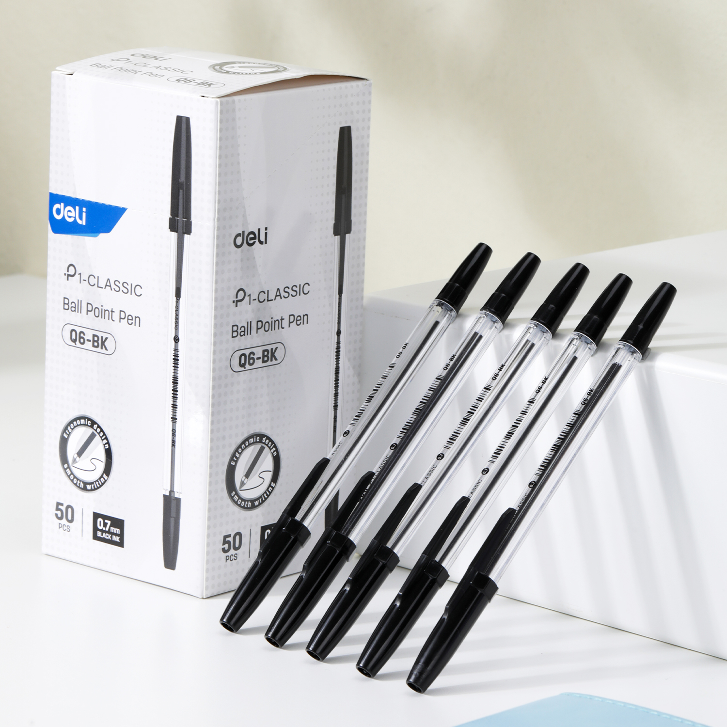 Deli Ballpoint Pen / Pulpen Bolpoin 0.7mm Penulisan Halus Tinta Lancar ...