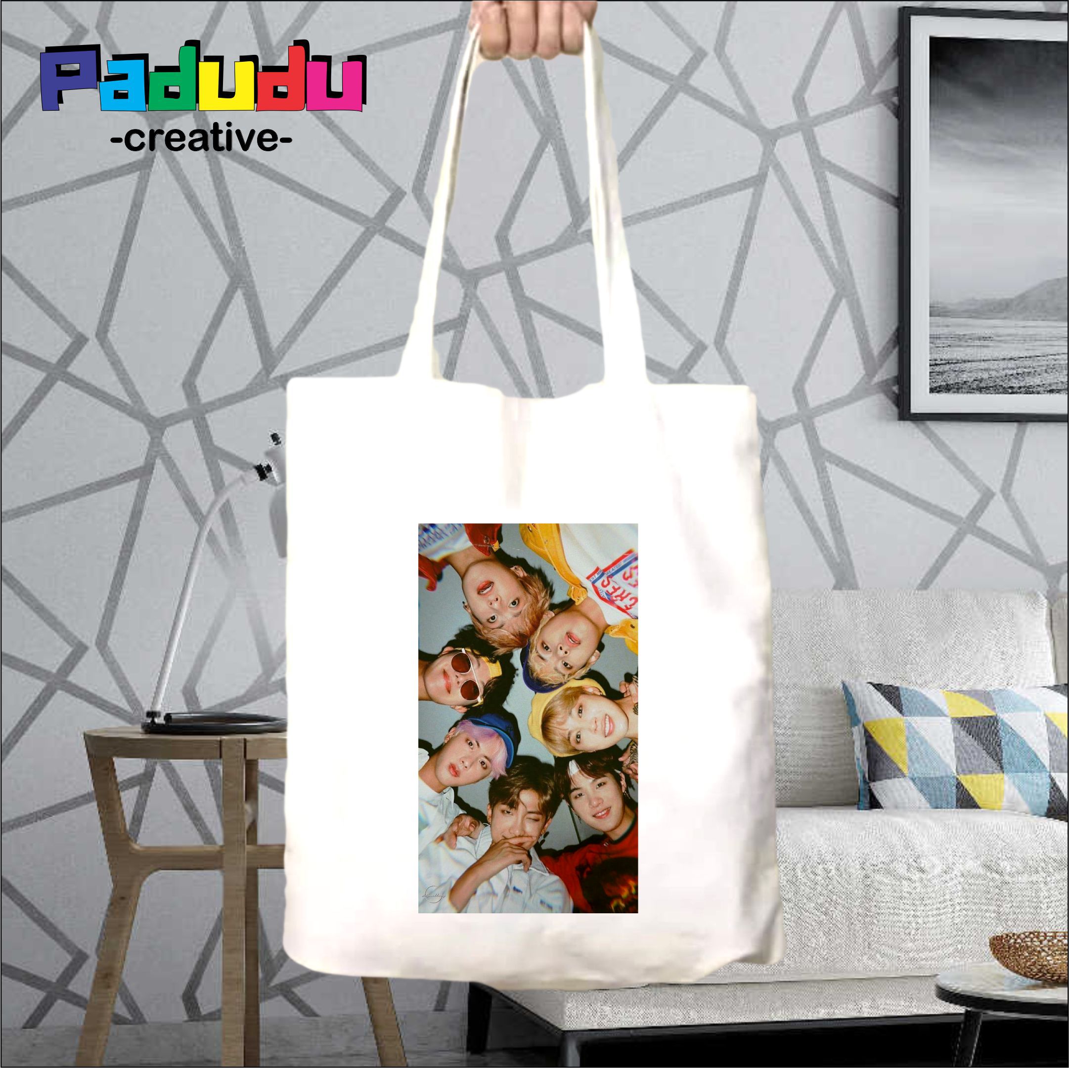 Totebag cowo ganteng Vintage aesthetic Zipper Custom | Tote bag wanita ...
