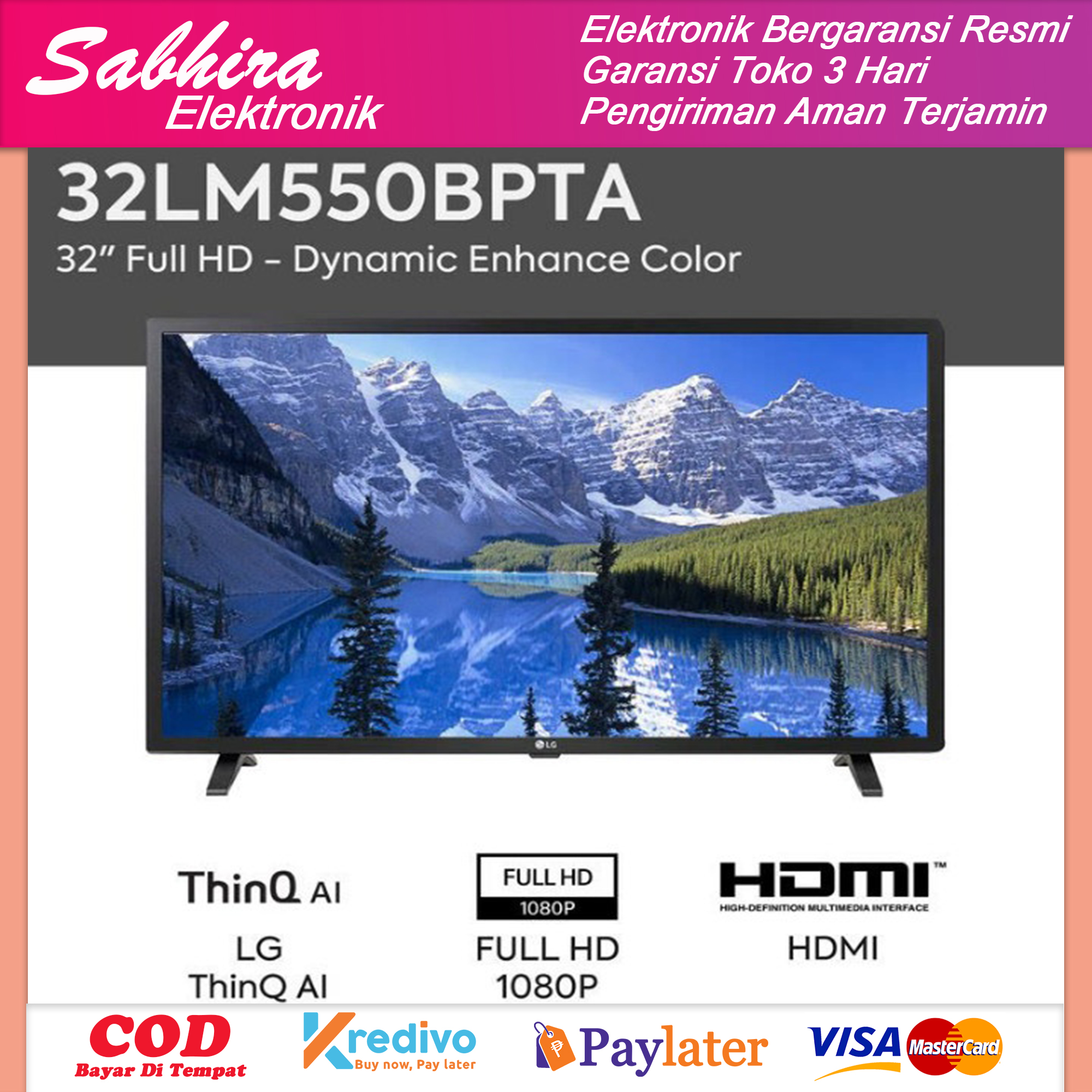 Tv digital led TV LG 32 incH series 32lm550bpta garansi resmi | Lazada ...