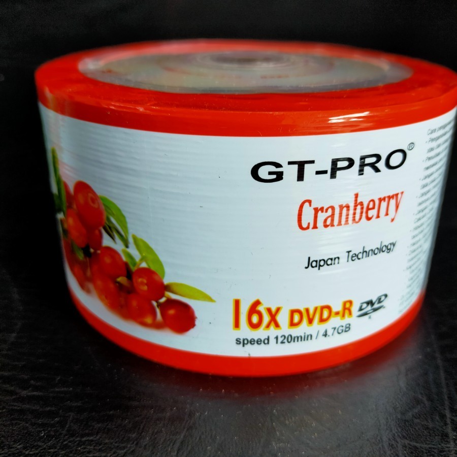 DVD-R 16X GT PRO CRANBERRY SPINDEL Harga PER KEPING ORIGINAL | Lazada ...