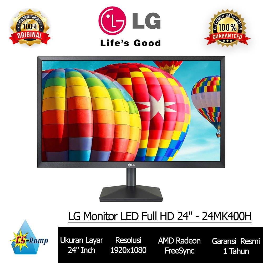 LG Monitor LED Full HD 24" - 24MK400H | Resolusi 1920 x 1080 |RADEON ...