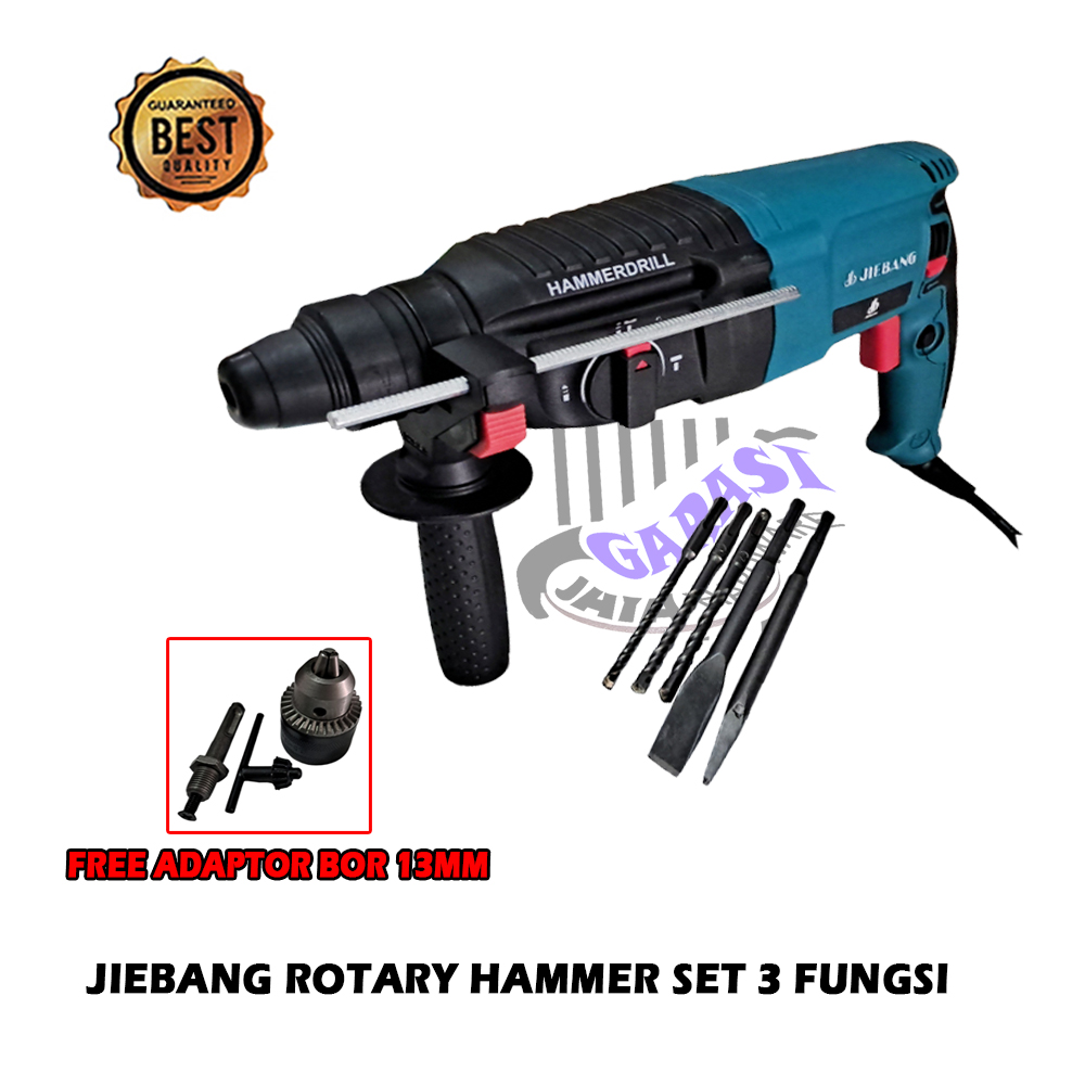 Mesin Bor 3 Fungsi Hammer JIEBANG Mesin Bobok Beton Tembok SDS Plus ...