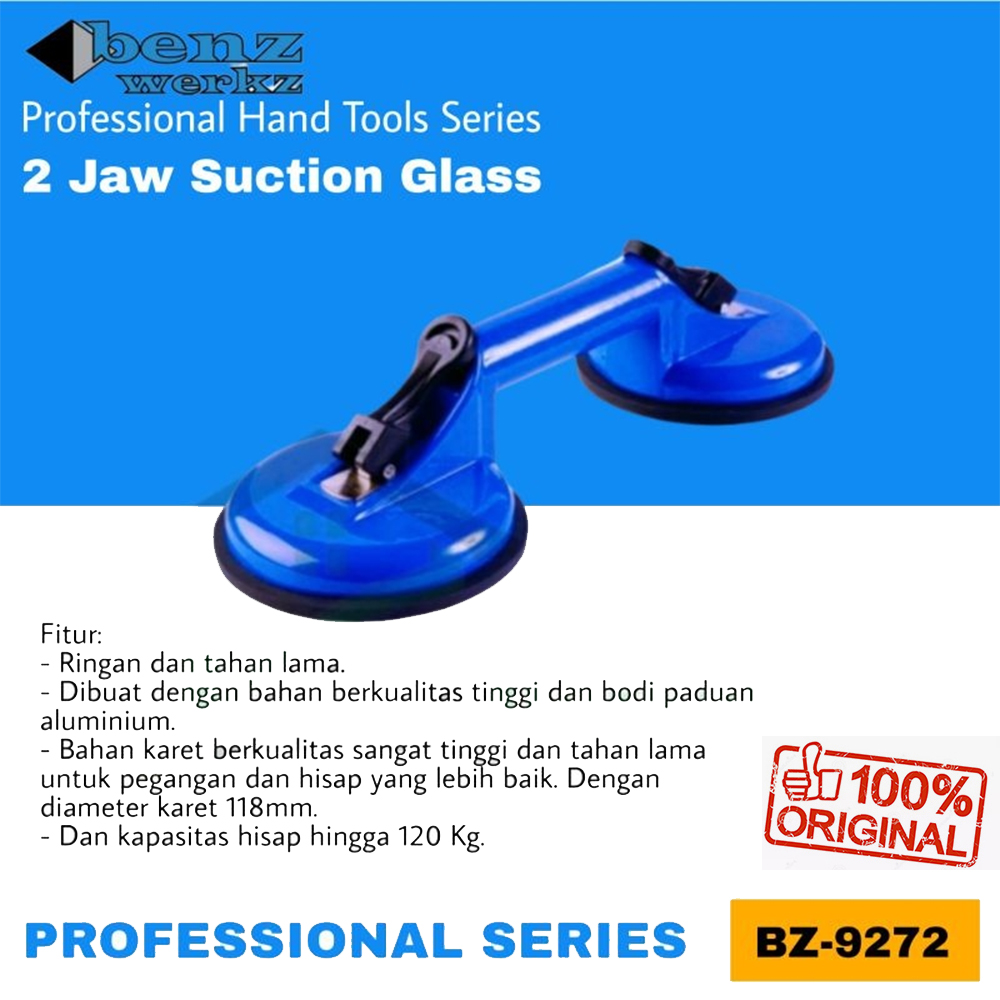 IWA Cop Kaca Aluminium / PVC 2 Kaki Kop Pegangan Vacum Karet Untuk ...