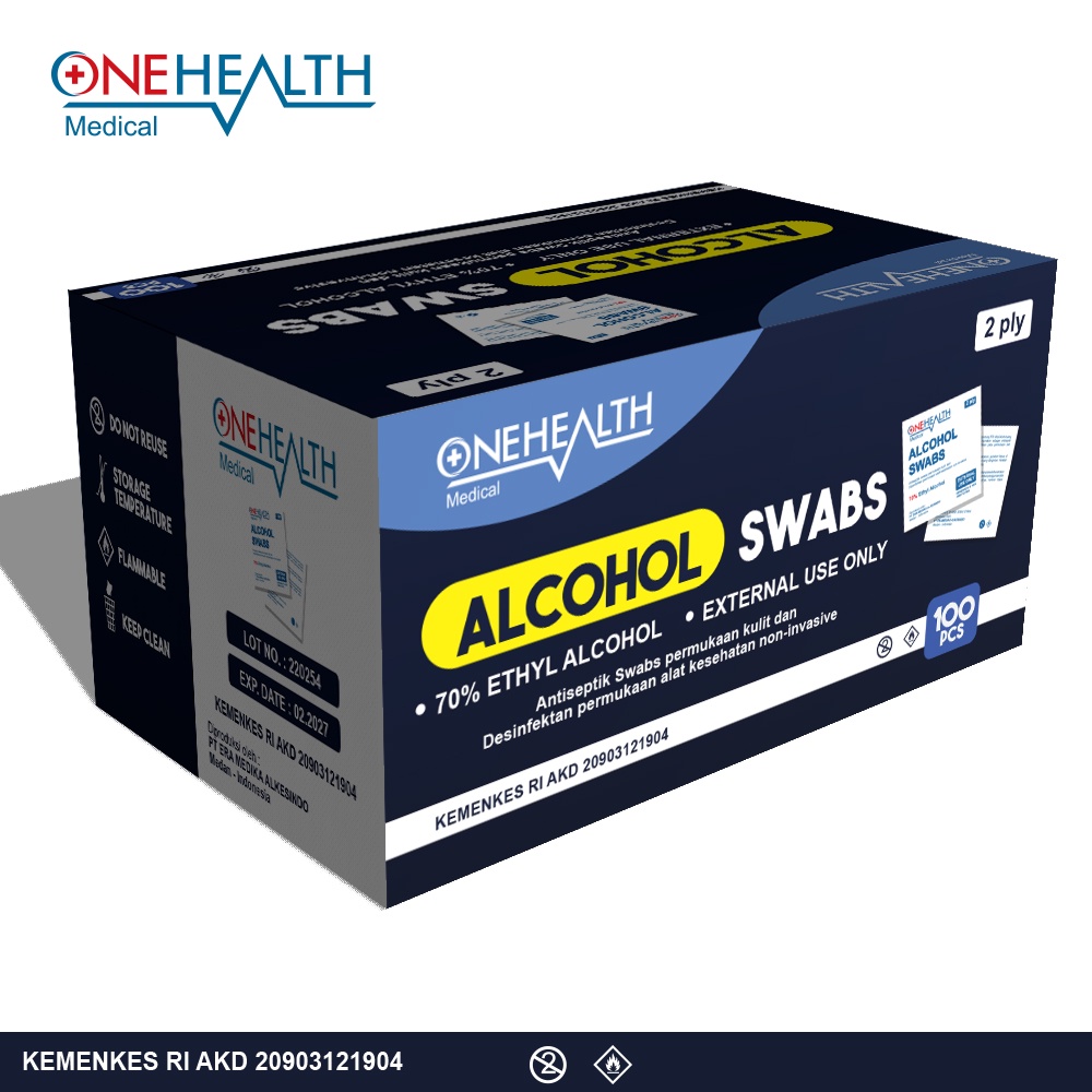 Cod Alkohol swab oneswab / Alkohol Swab / Kapas Alkohol / Oneswabs ...