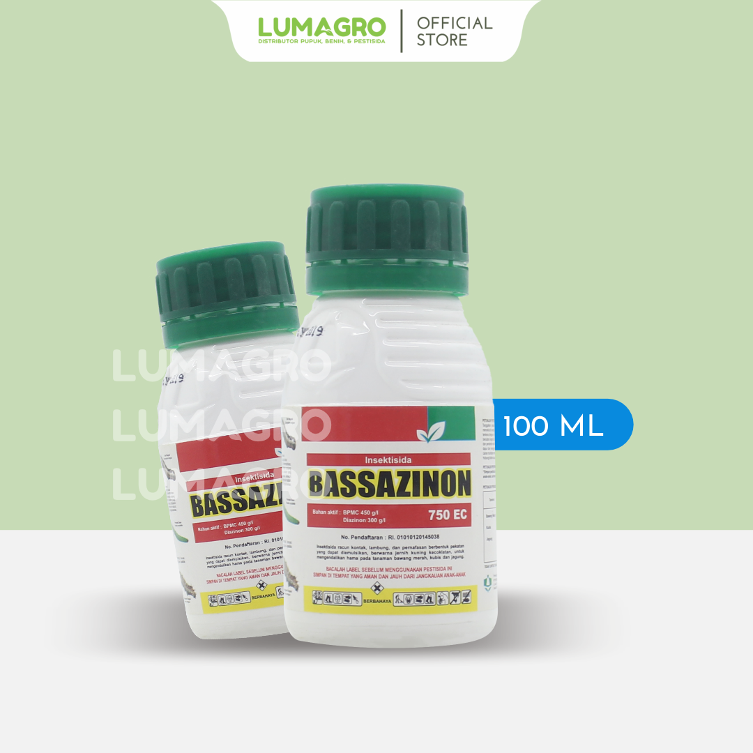 Insektisida Bassazinon 750EC 100ml BPMC Diazinon Pengendali Ulat Tanah ...