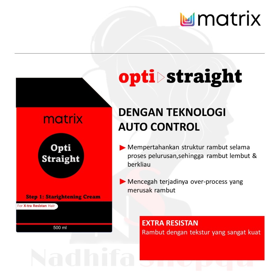 Matrix Opti Straight Smoothing Cream / Obat Pelurus Rambut Step 1 ...