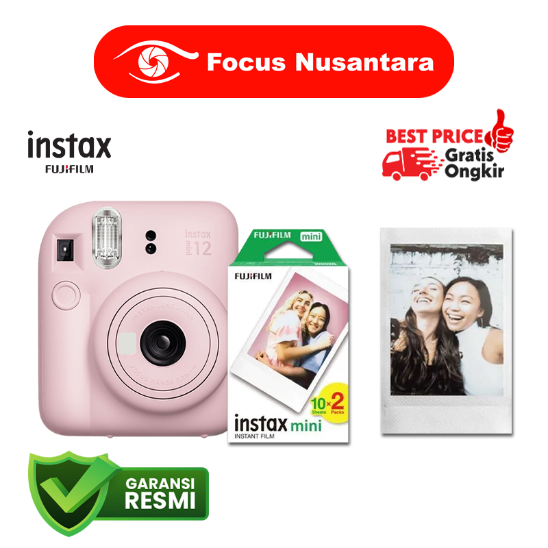 Fujifilm Instax Mini 12 Instant Film Camera Garansi Resmi Lazada