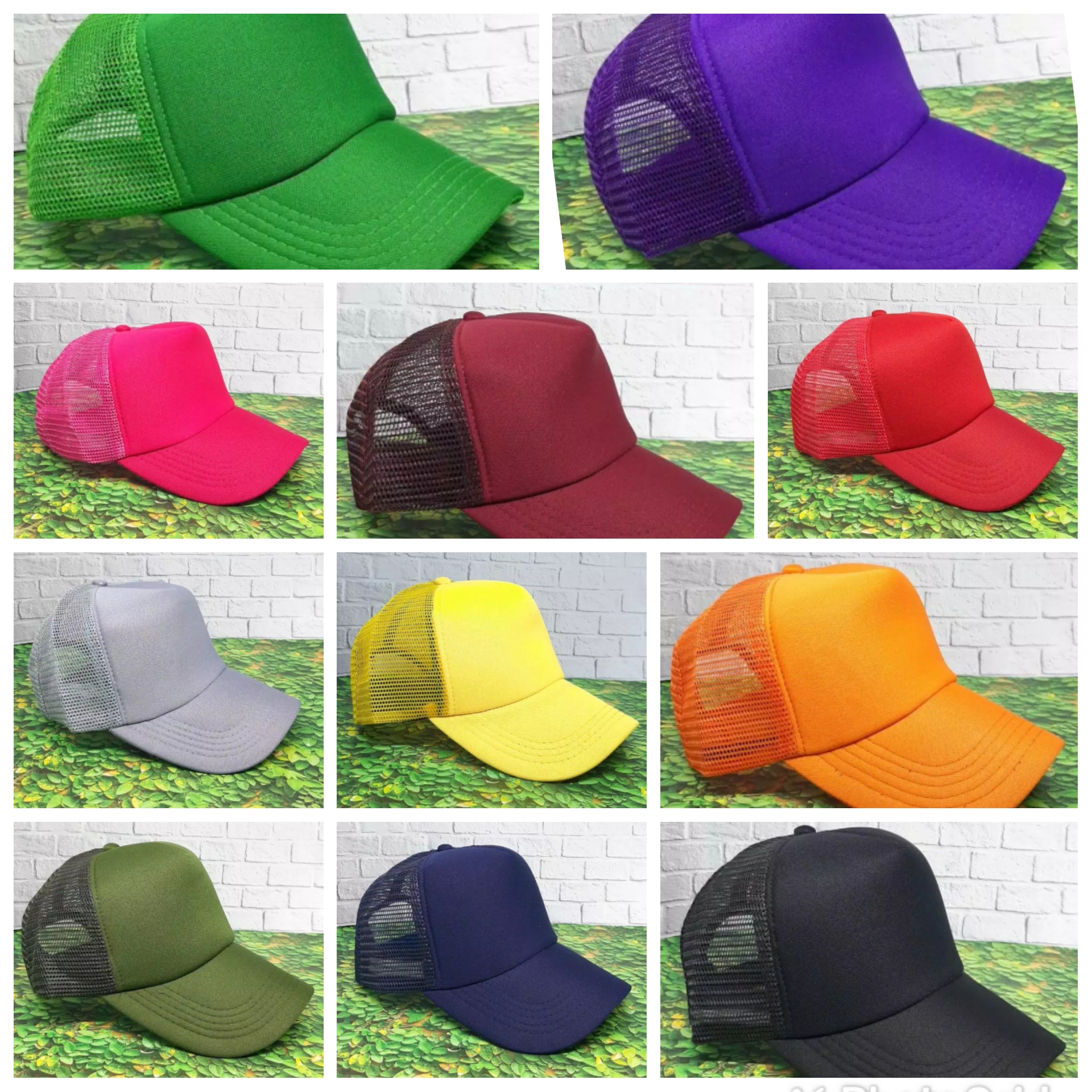 BEST PROMO Topi Trucker Jaring Polos Warna FULL | Lazada Indonesia