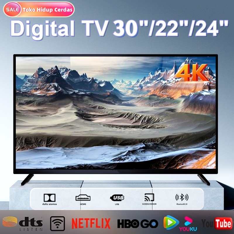 Bisa COD TV Digital 32 inch TV LED 30 INCI Digital Televisi Ready Port ...