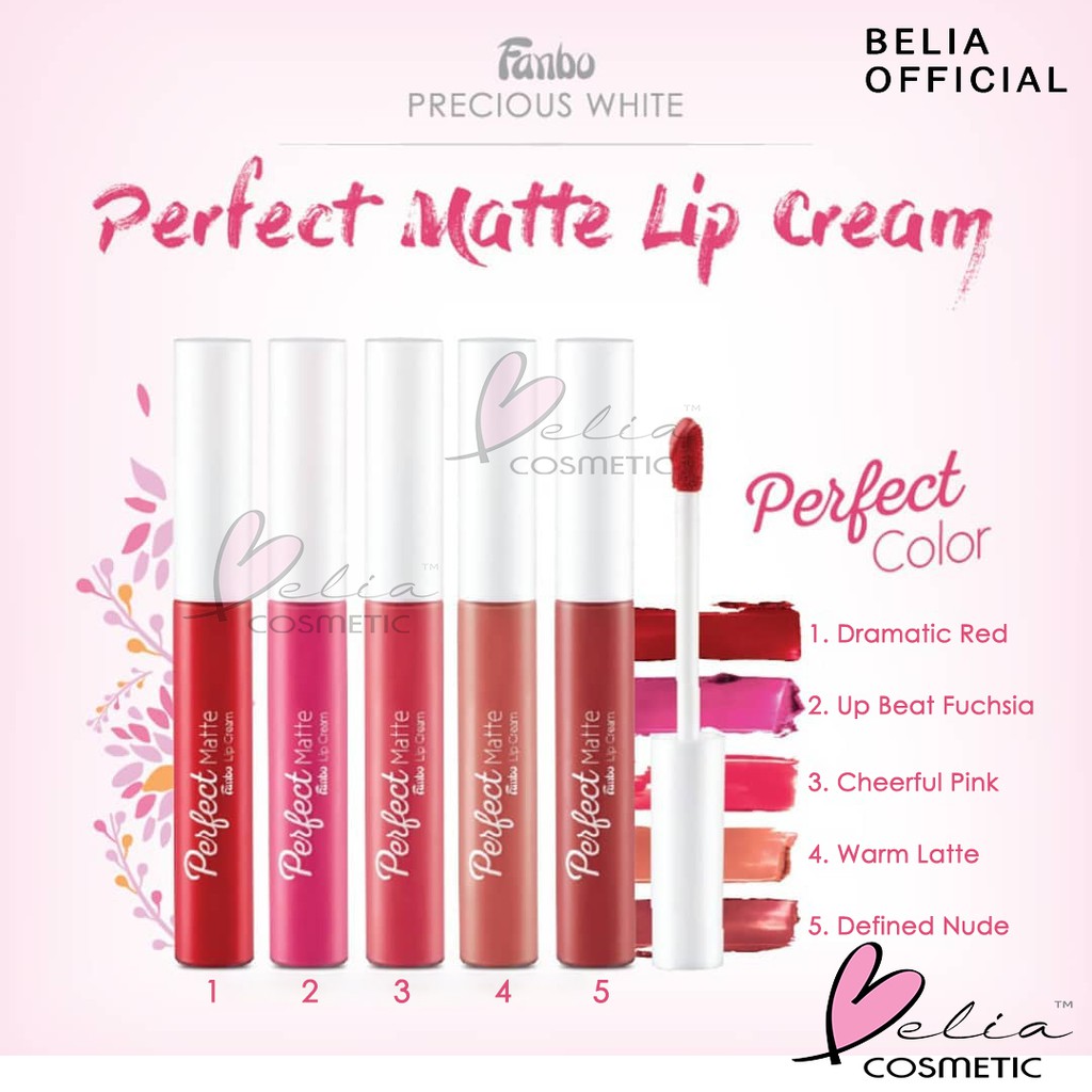 FANBO Perfect Matte Lip Cream 5.8mL | lipcream mate fanbo (BPOM ...