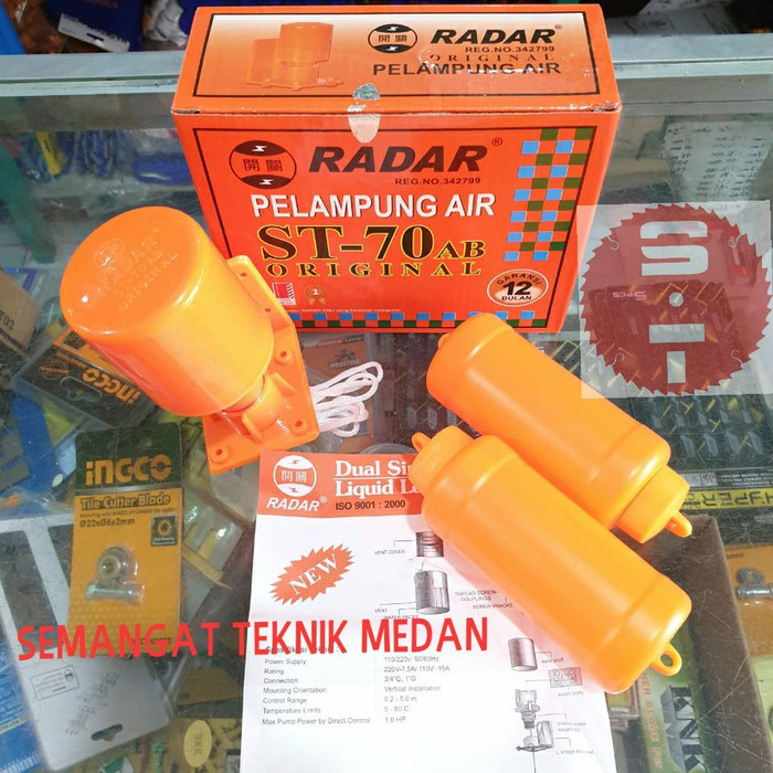 RADAR PELAMPUNG TOREN TANGKI LEVEL AIR OTOMATIS SWITCH SENSOR RADAR ...