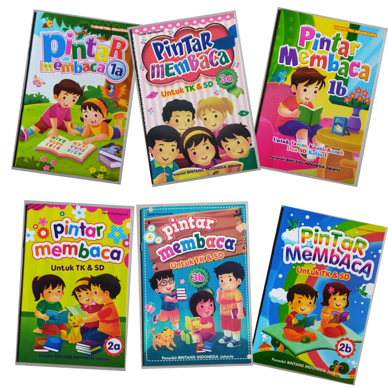 buku pintar membaca paket lengkap 6 pcs/ pintar membaca 1a-1b,2a-2b,3a ...