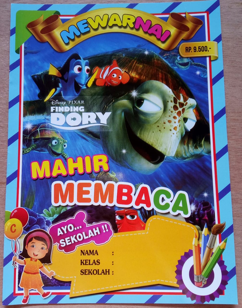 Buku mewarnai anak ikan dori/nemo | Lazada Indonesia