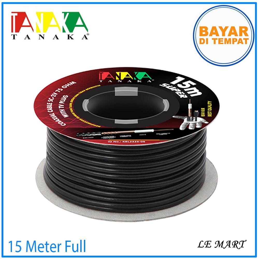 TANAKA Kabel Antena 5C Paten 15 Meter Premium TV Plug - Untuk Antena Analog & Digital | Lazada ...