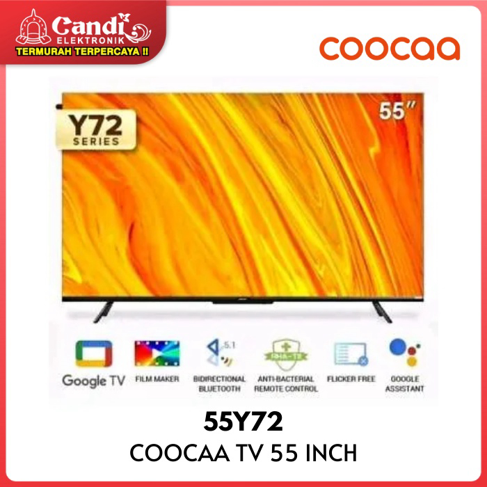 COOCAA LED 4K UHD Google TV 55 Inch 55Y72 | Lazada Indonesia