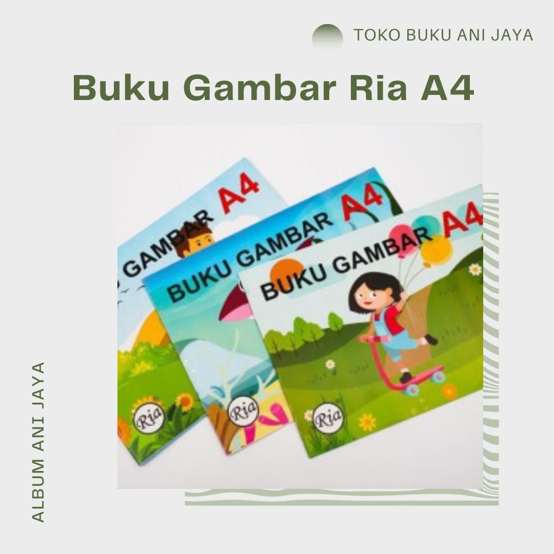 BUKU GAMBAR RIA UKURAN A4 | Lazada Indonesia