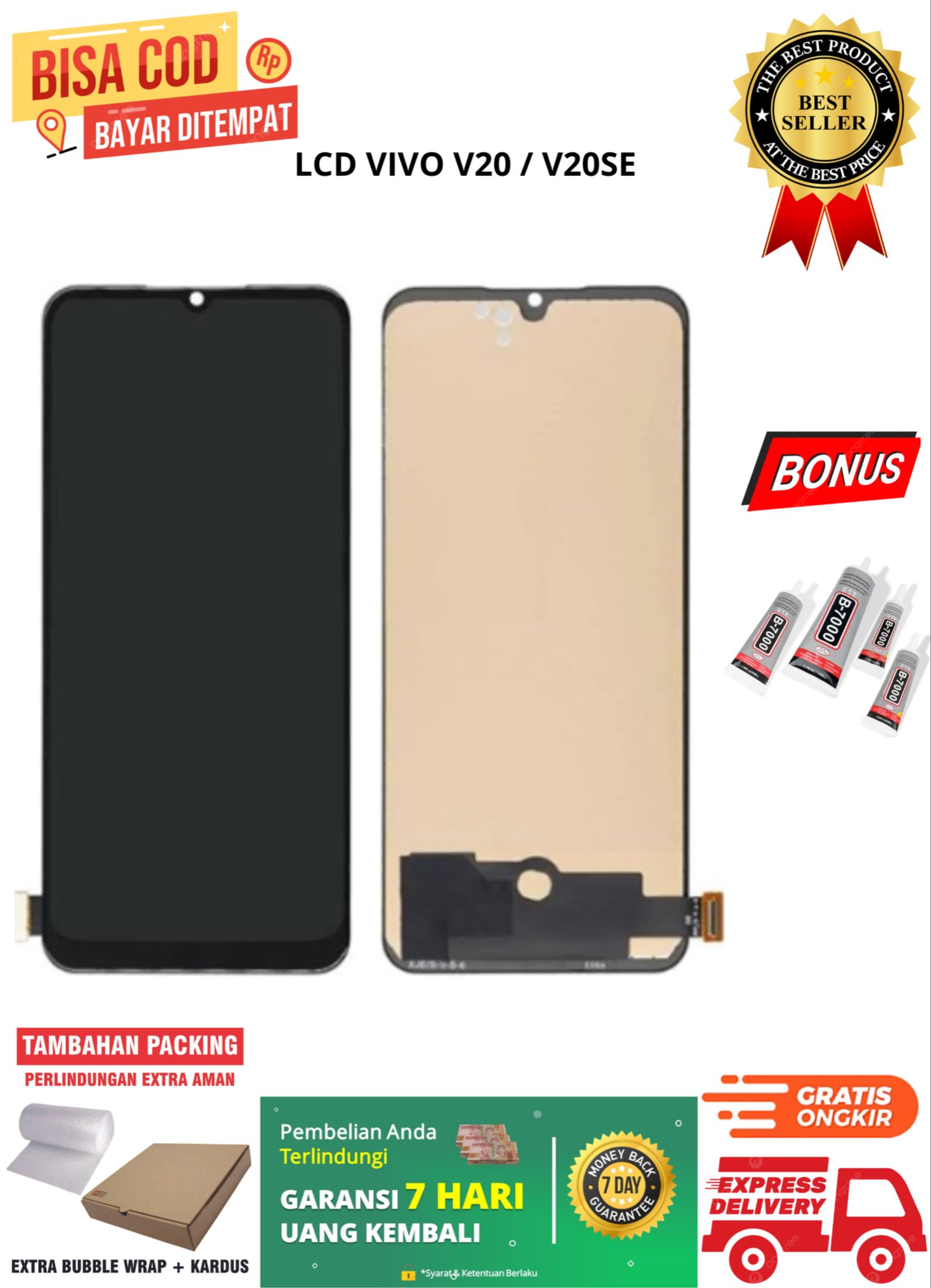 LCD VIVO V20 / V20SE FULLSET + TOUCHSCREEN ORI OEM NON FINGER | Lazada ...