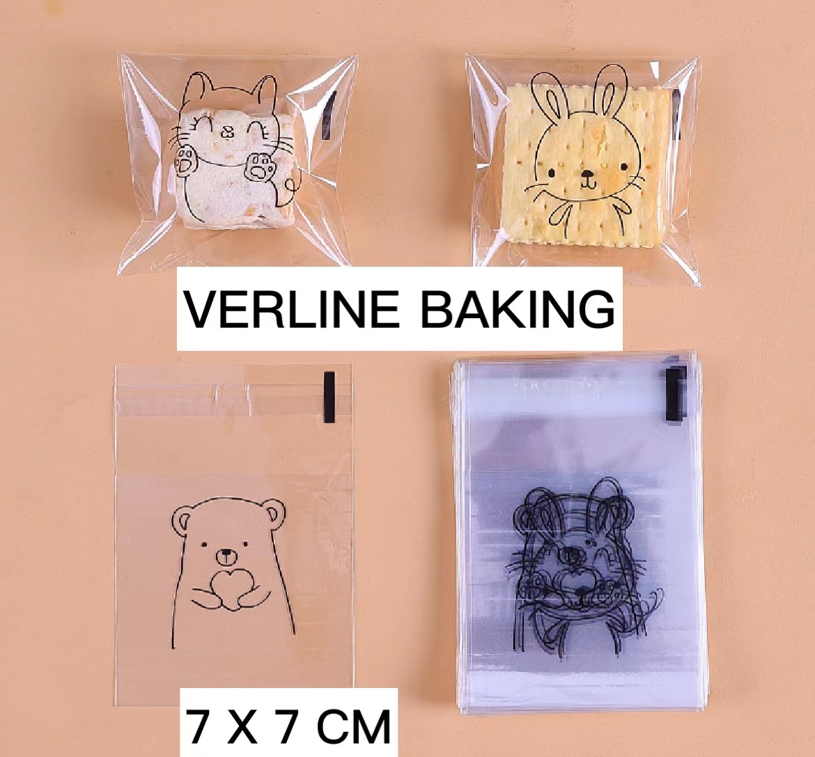 50 PCS PLASTIK KEMASAN KUE PLASTIK PIE PLASTIK PIE SUSU PLASTIK KEMASAN ...