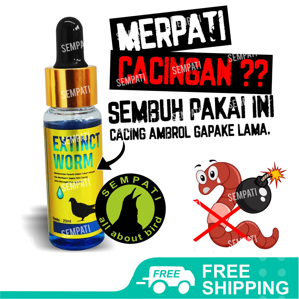 EXTINCT WORM 20 ML OBAT CACING MERPATI BASMI PARASIT OBAT CACING ...