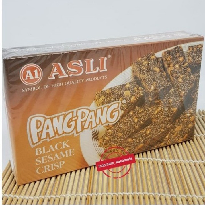 A1 ASLI Pang Pang Black Sesame Crisp Cemilan Tradisional Oleh oleh ...