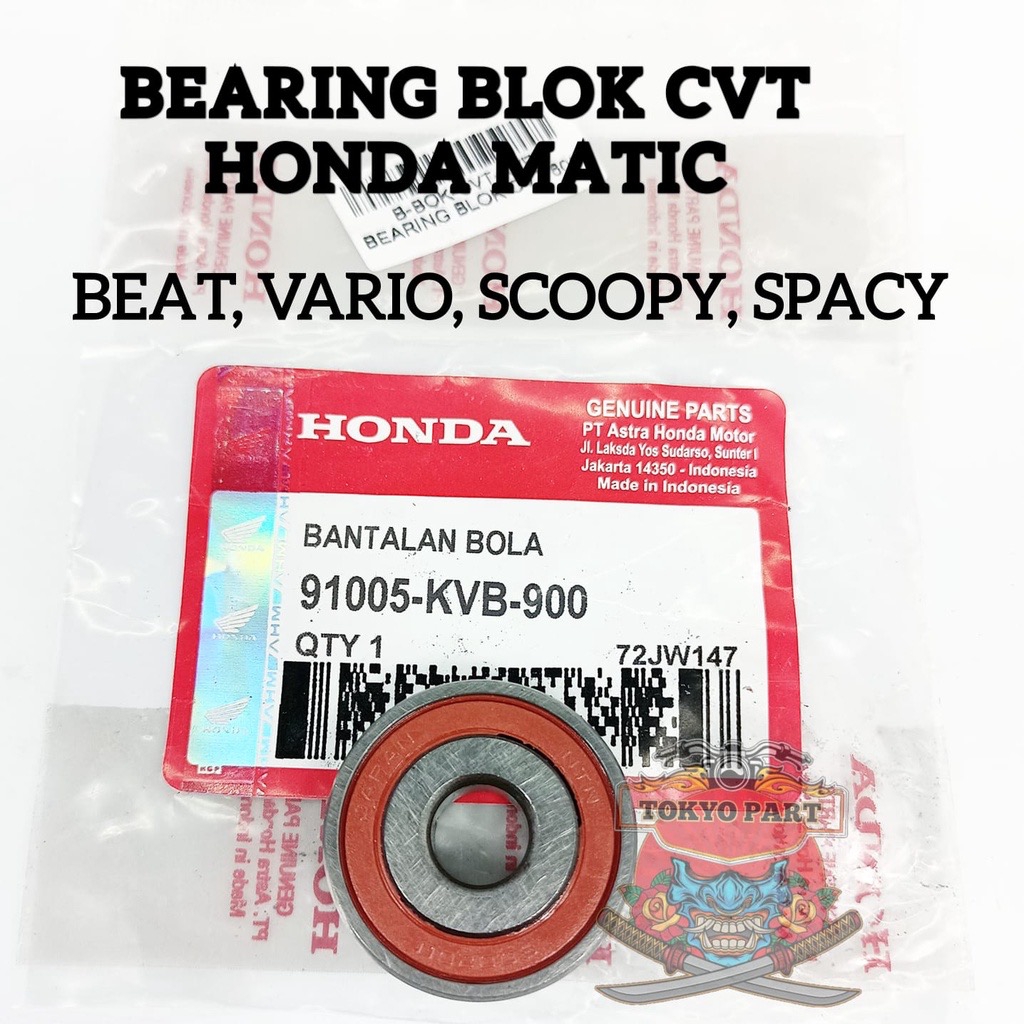 BEARING KELAHAR BLOK CVT HONDA MATIC KVB KUALITAS ASLI ORIGINAL HONDA ...