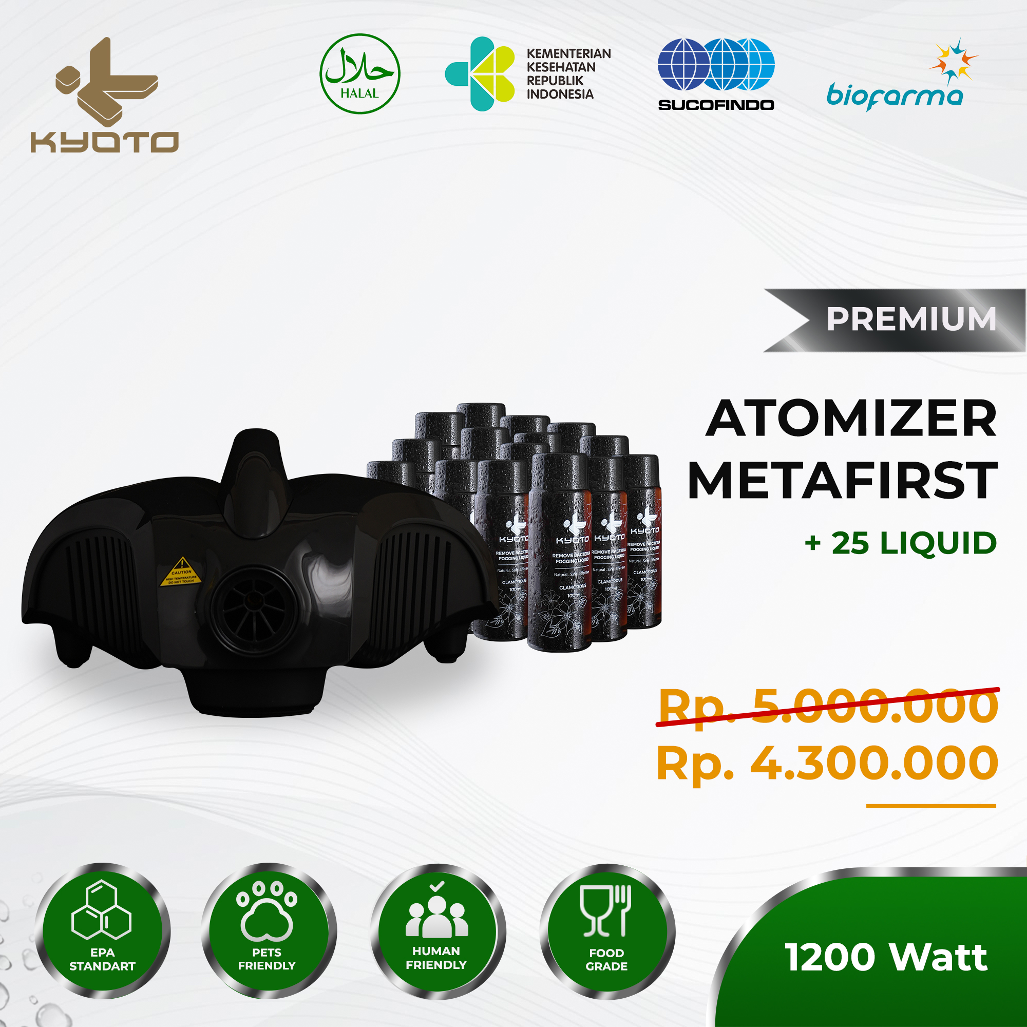 [Bundling] Kyoto Metafirst Atomizer & 25pcs Kyoto Liquid | Lazada Indonesia