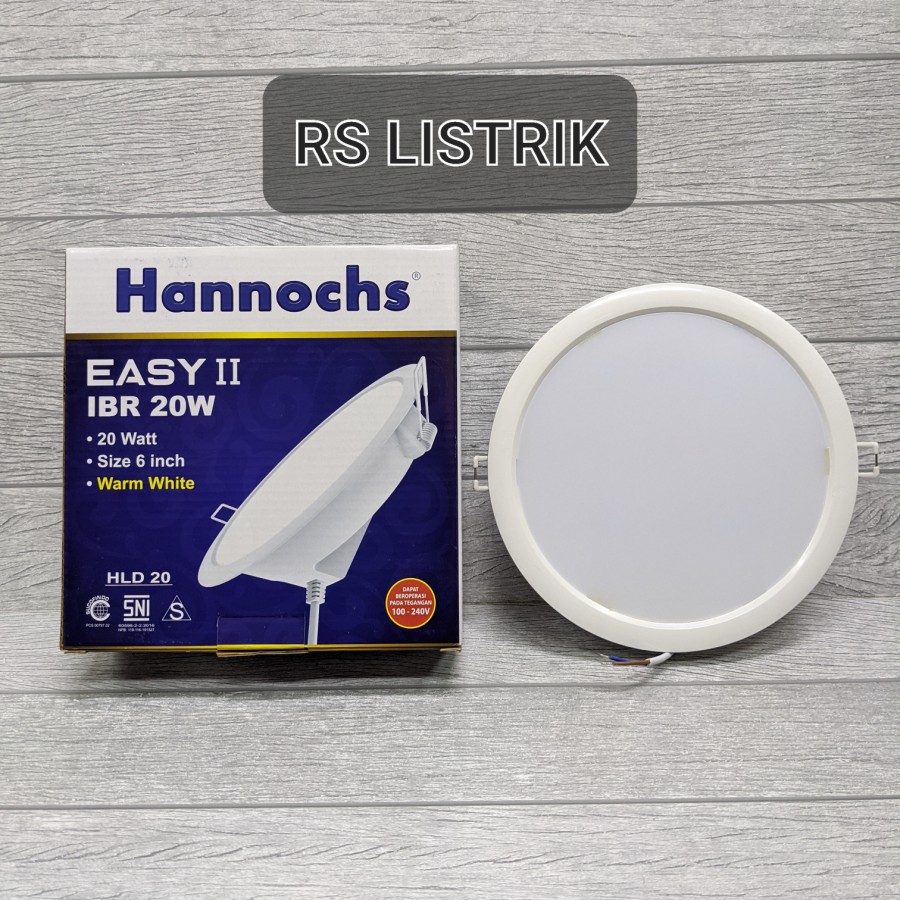 LED PANEL Hannochs Downlight LED EASY II 20W IBR Cahaya KUNING | Lazada Indonesia