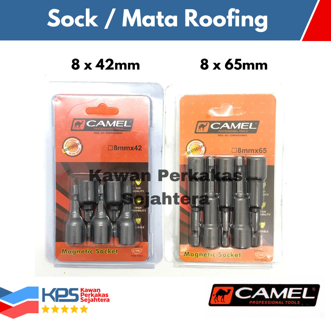 CAMEL Mata Bor Sock Roofing Magnet 8 x 42mm & 8 x 65mm (5 Pcs) | Sok ...
