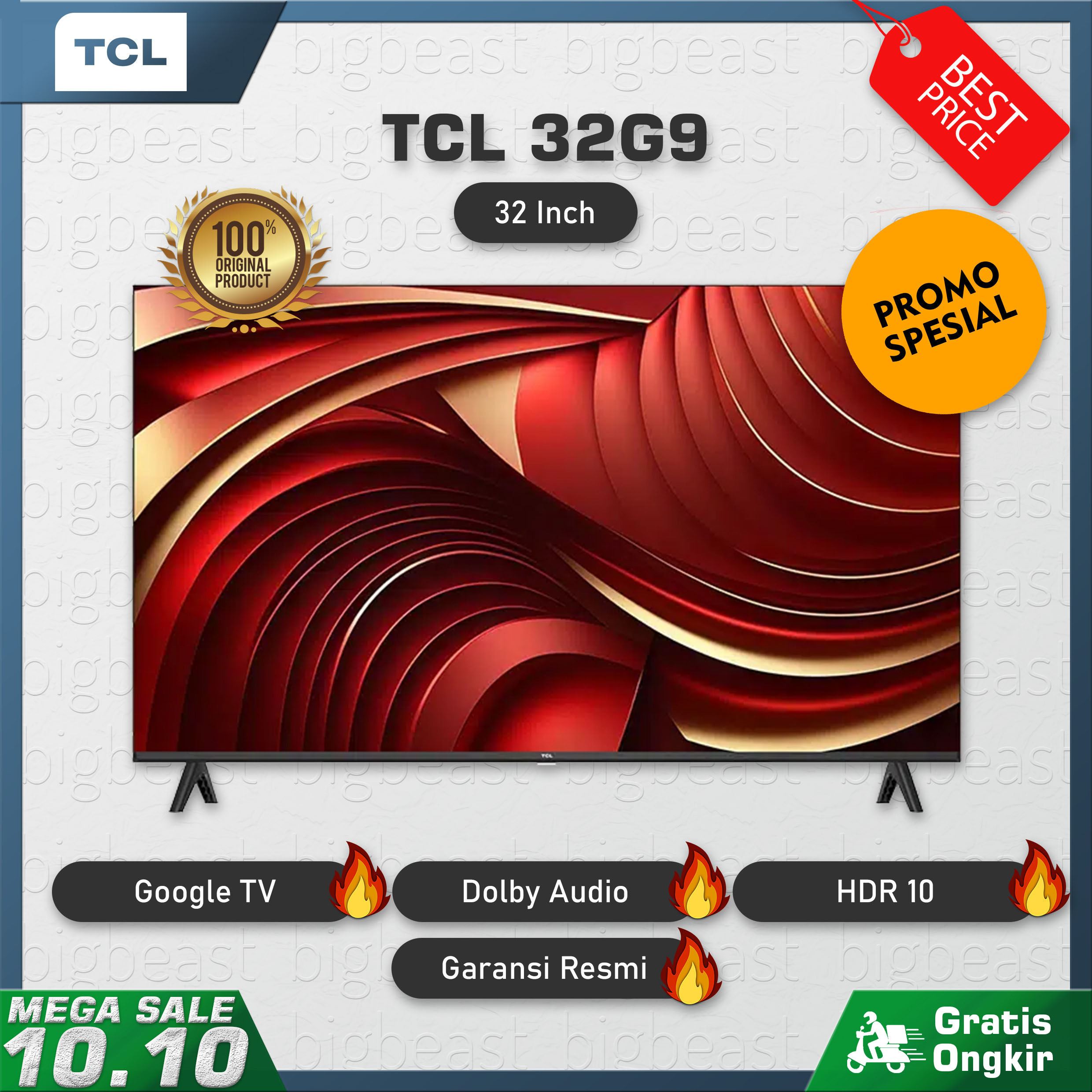 TCL 32G9 32 Inch Google TV Smart LED FHD Google AI & Dolby Audio HDR10 ...