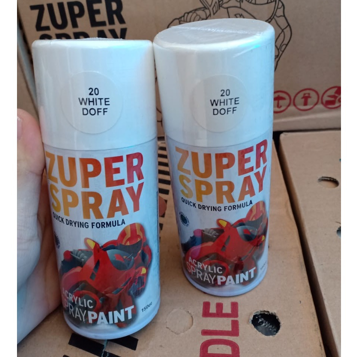 Zuper Spray Paint Pilok Pilox Warna P 20 White Doff / Putih Dop / Putih ... Zuper Spray Paint Pilok Pilox Warna P 20 White Doff / Putih Dop / Putih ...