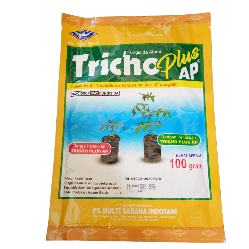 Fungisida Organik Tricho Plus AP 100 gram Trichoderma | Lazada Indonesia
