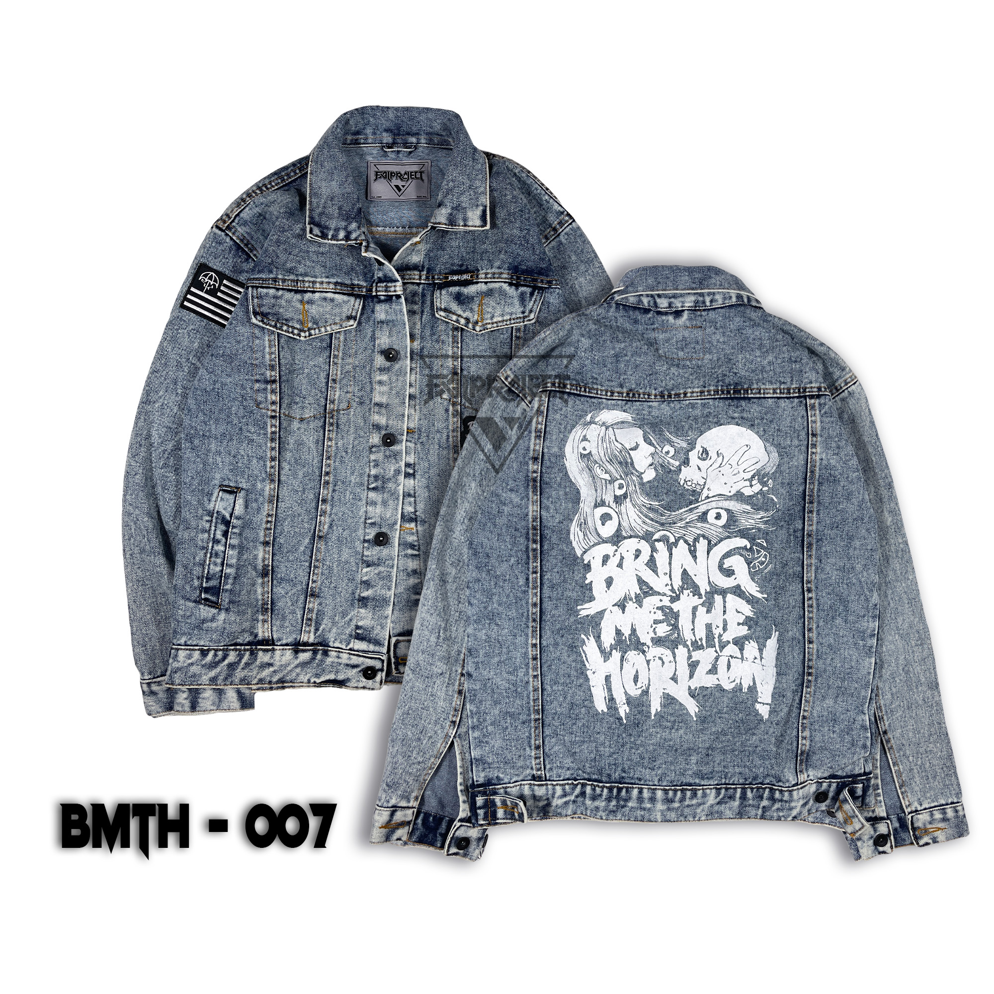 FALPROJECT DENIM JACKET / BASIC SABLON / BMTH 007 SNOWLIGHT | Lazada ...