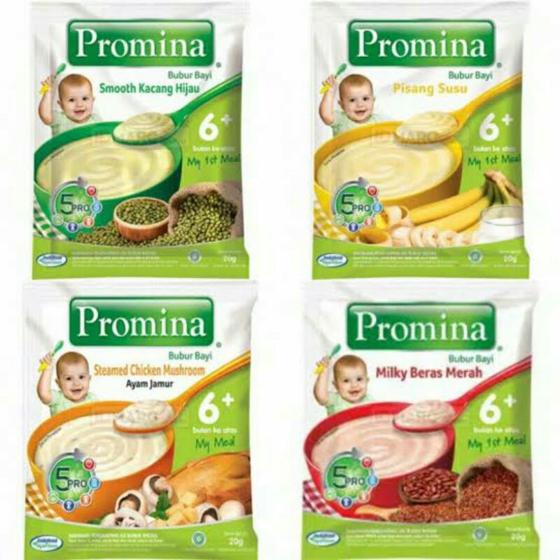 Bubur Promina sachet 6+ kemasan 20 gram | Lazada Indonesia