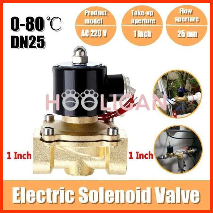SOLENOID VALVE KRAN AIR OTOMATIS SELENOID ELECTRIC VALVE 1 AC 220V ...