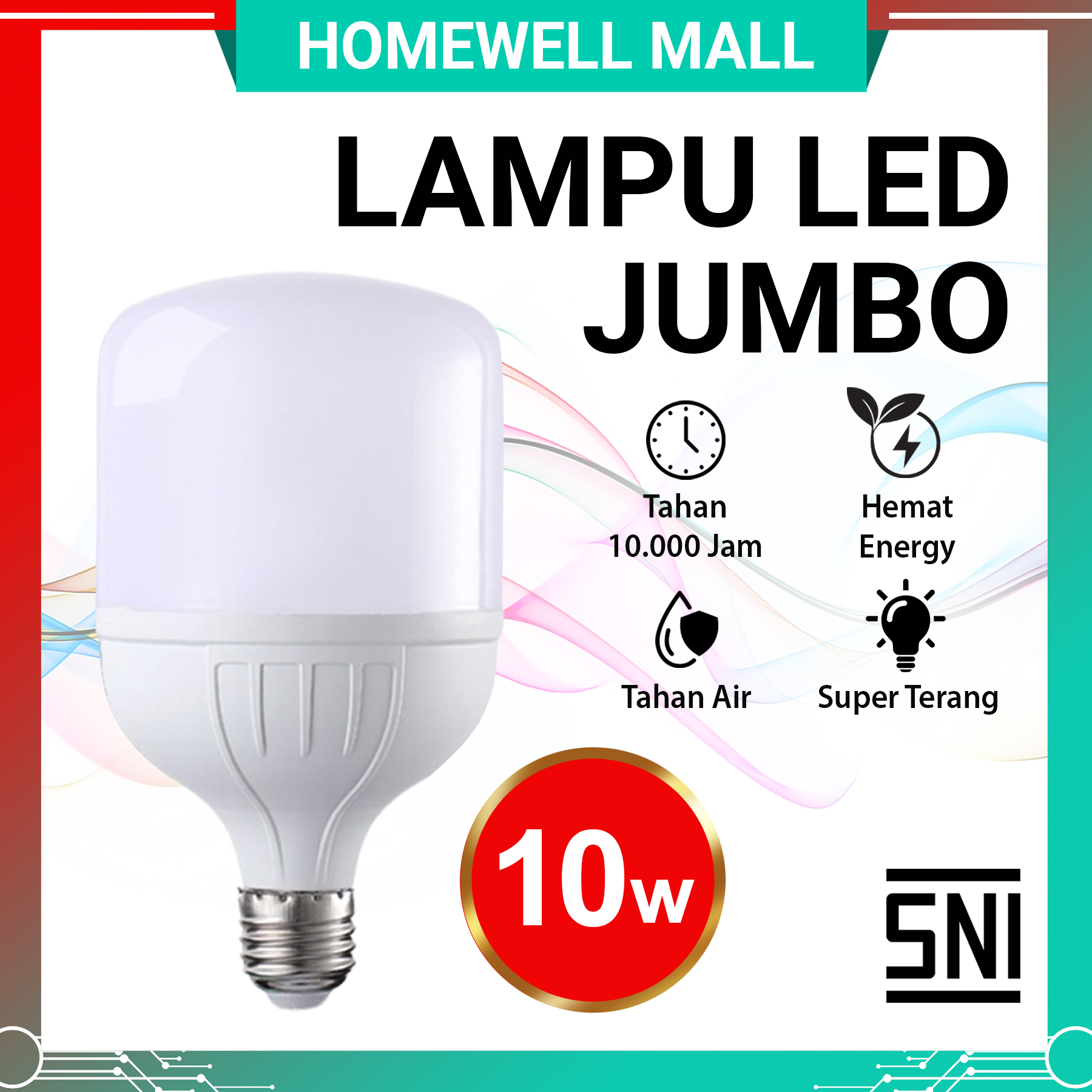 Lampu LED Jumbo/Lampu LED Tbulb/Lampu Terang Berkualitas bagus/5/10/15/20/30/40/60 Watt | Lazada ...