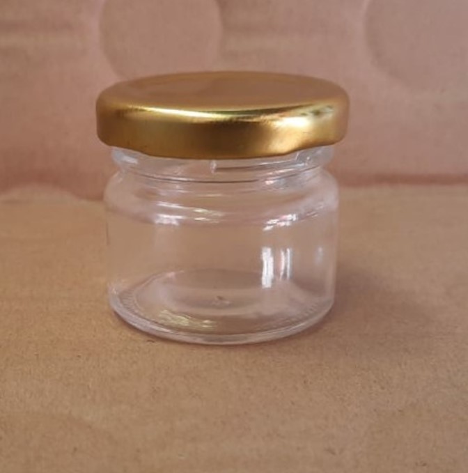 Botol Kaca Jar Round 25ml | Glass Jar Madu Toples Bulat Botol Selai ...