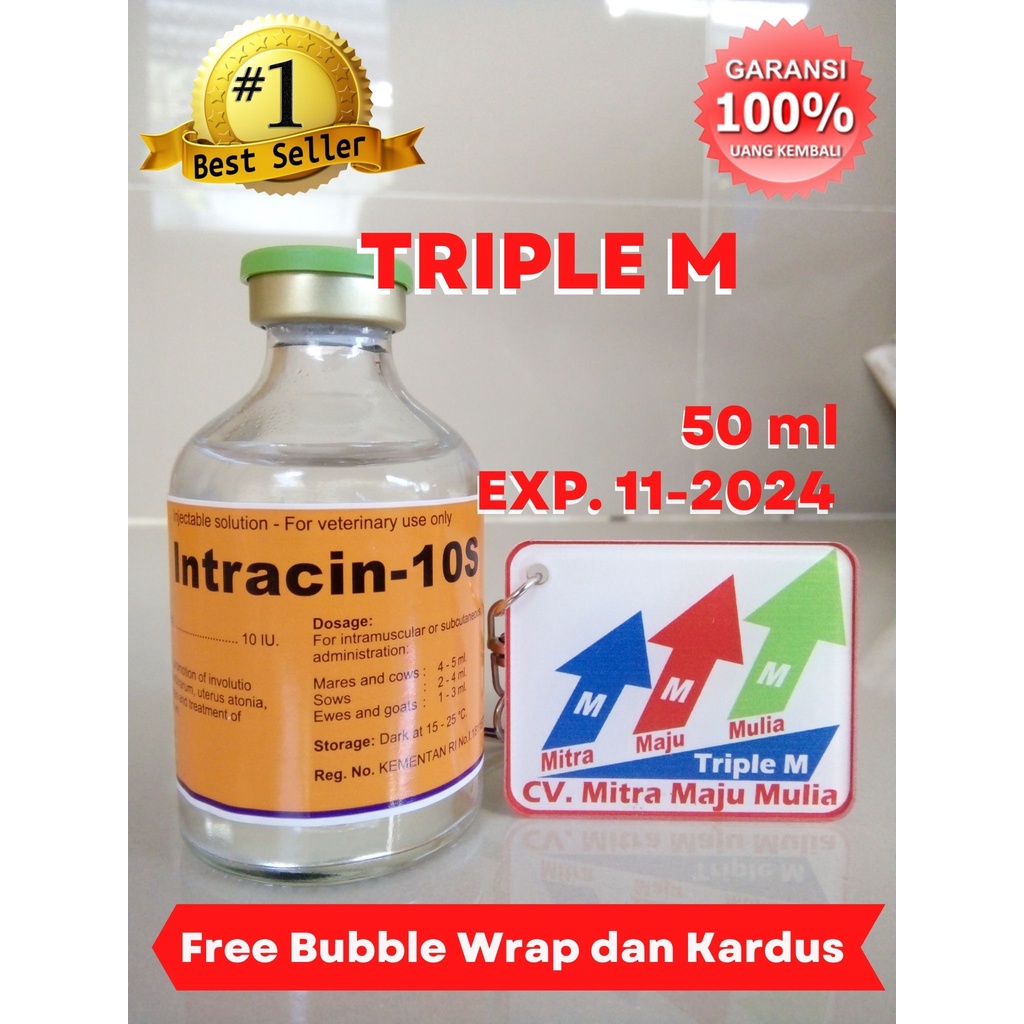 INTRACIN 10S 50 ml (Pengganti Oxytocin 10) Hormon Perangsang Kontraksi ...