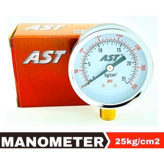 Manometer Pressure Gauge 25 Kgcm2 Atau 350 Psi | Lazada Indonesia