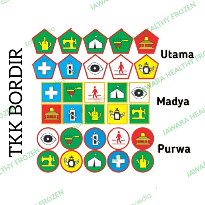 Bet Badge TKK Tanda Kecakapan Khusus Wajib Pramuka SIAGA PENGGALANG ...
