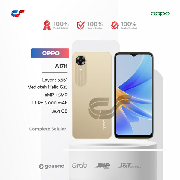 OPPO A17k 3/64GB - MediaTek MT6765 Helio G35 | Lazada Indonesia