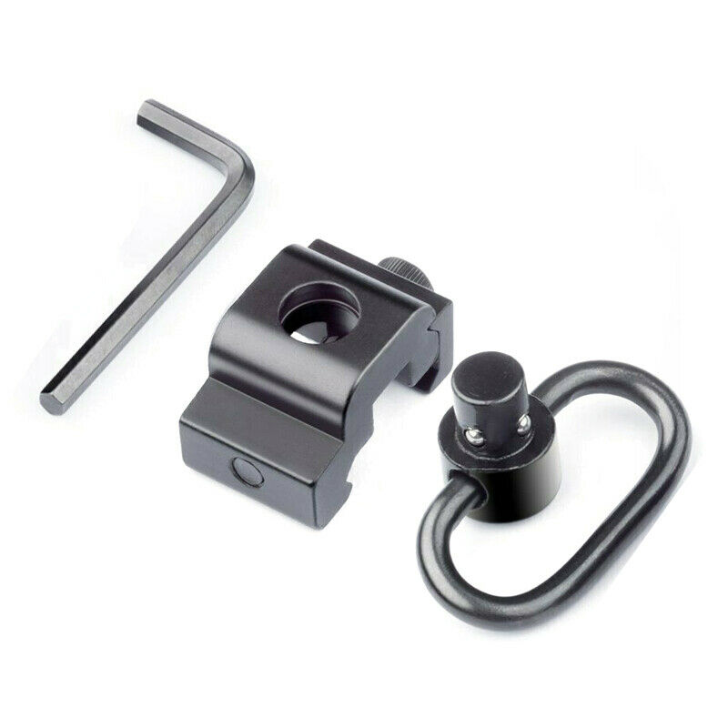 QD Sling Swivel Mount Dengan Tombol Tekan/Tactical Quick Detach Push ...
