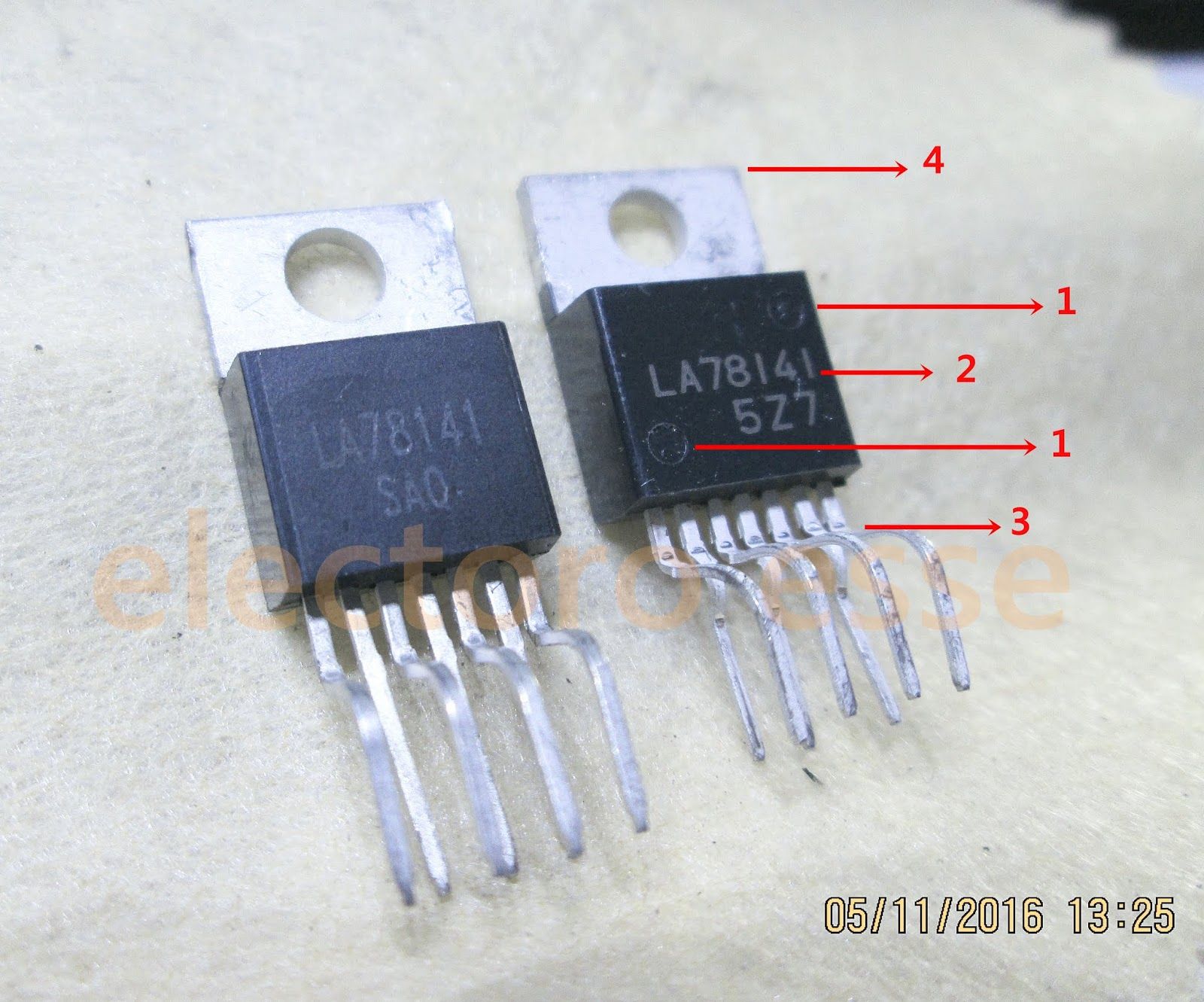 IC VERTICAL ( 2 pcs ) .LA78141 cabutan. IC FERTIKAL IC TV LEANI SERVICE ...