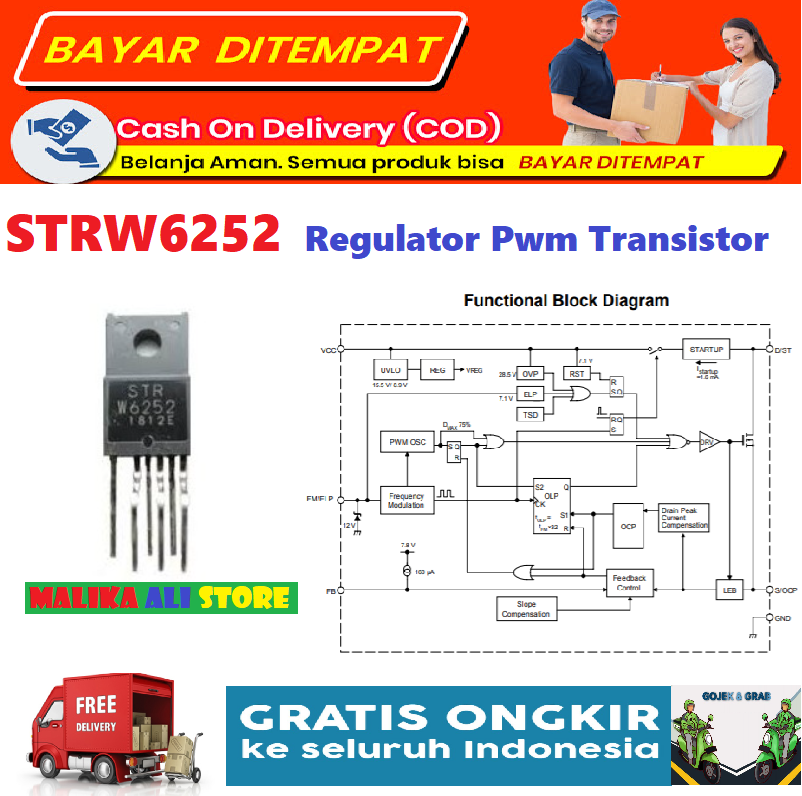 STRW6252 STRW 6252 STR-W6252 Regulator Pwm Transistor | Lazada Indonesia