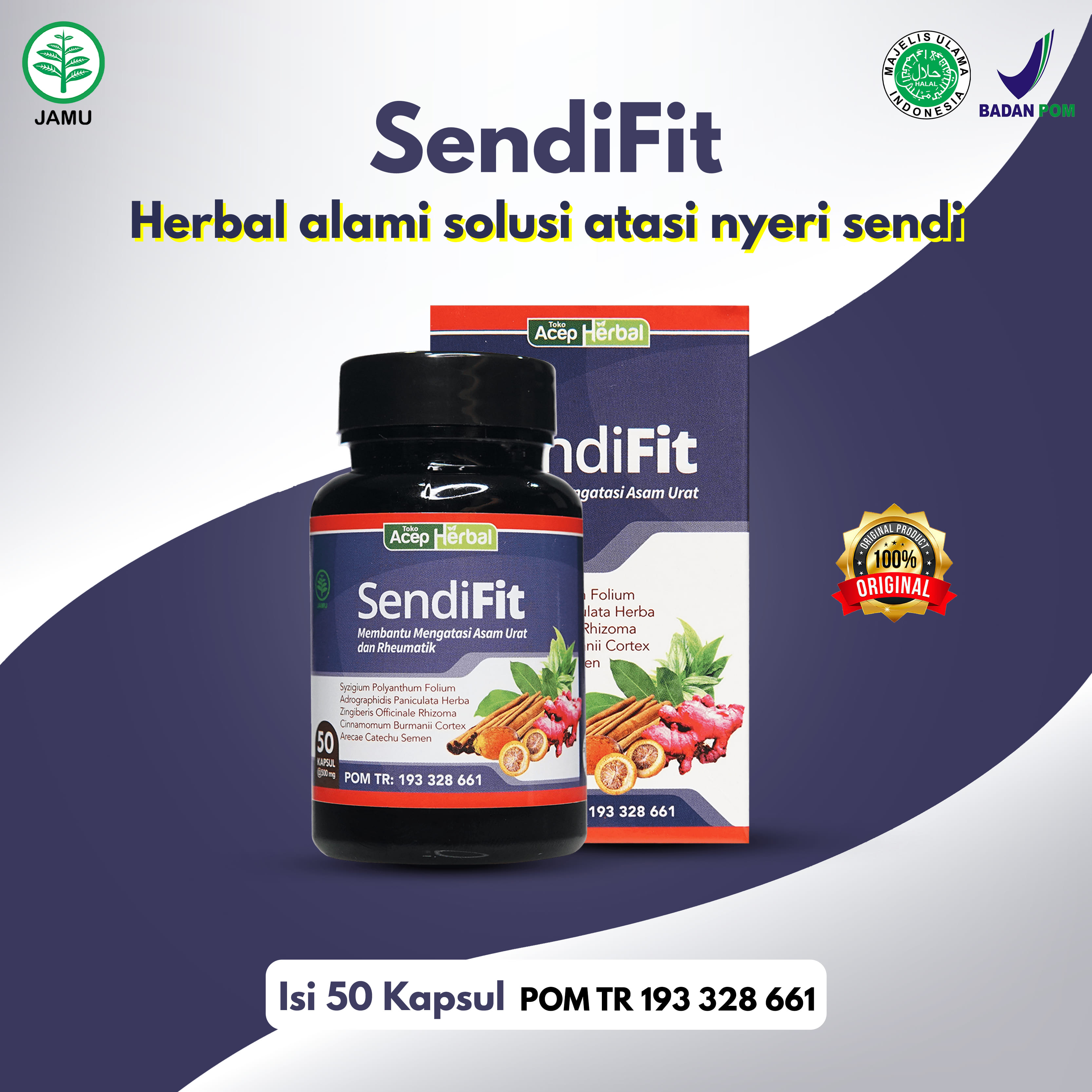 SendiFit Kapsul Asli Yang Aman 100% Terbuat Dari Ekstrak Herbal Pilihan ...